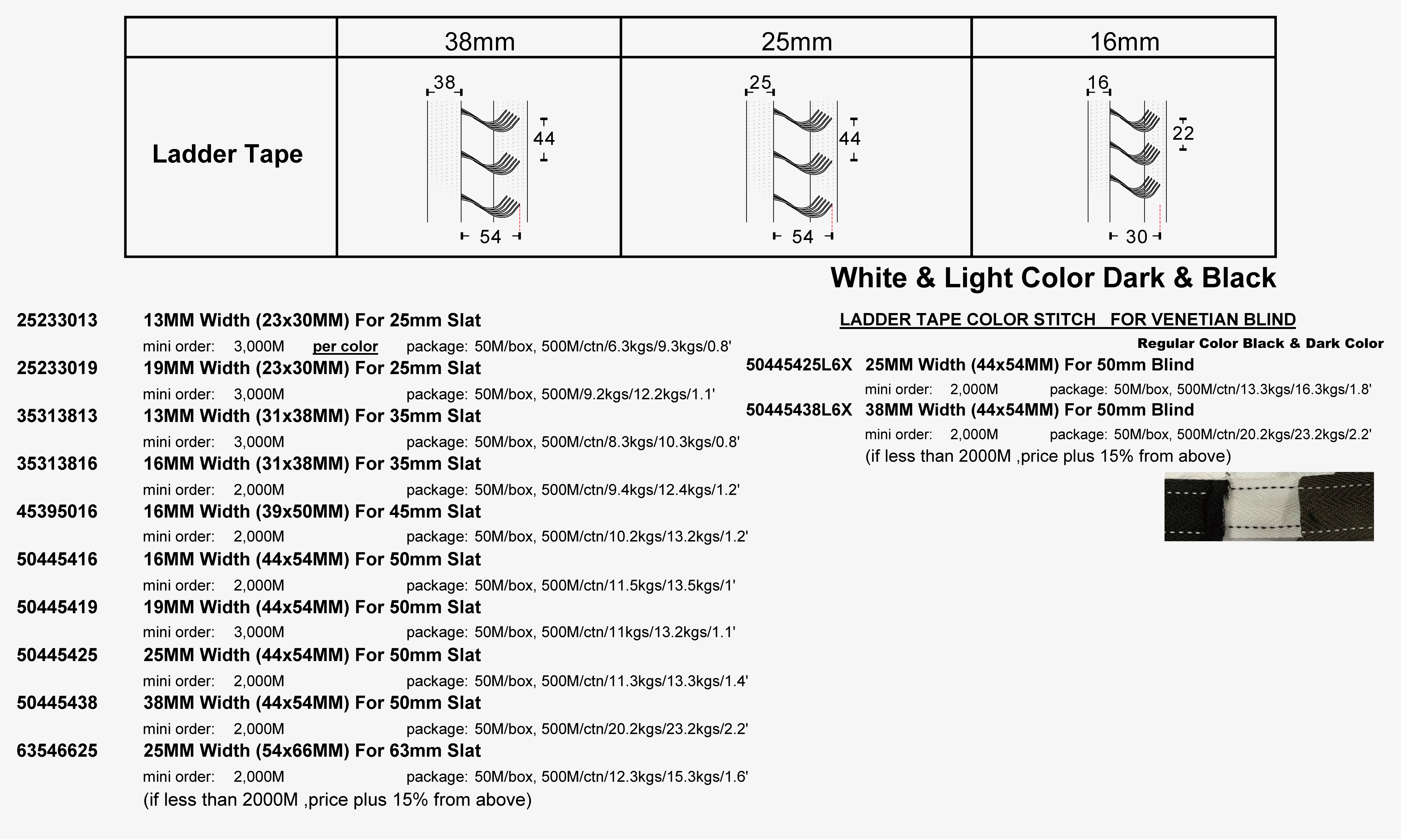 LADDER STRING & LADDER TAPE